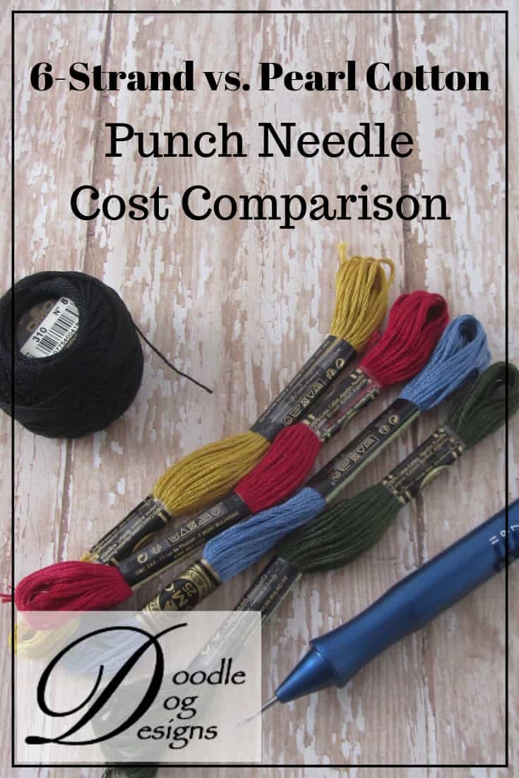 Punch Needle Thread Cost Comparison - DoodleDog Primitives