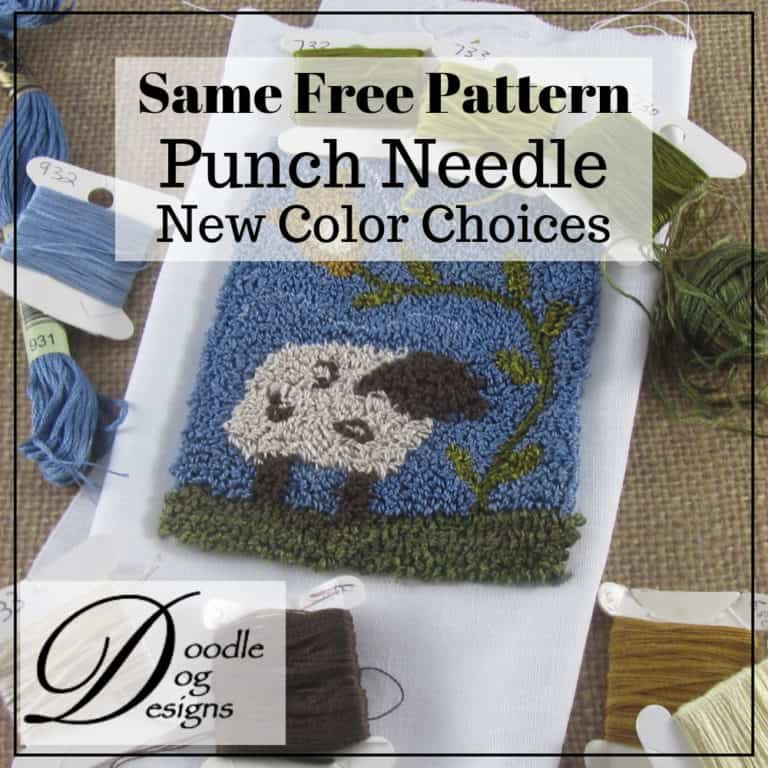 Free Punch Needle & Rug Hooking Patterns - DoodleDog Primitives