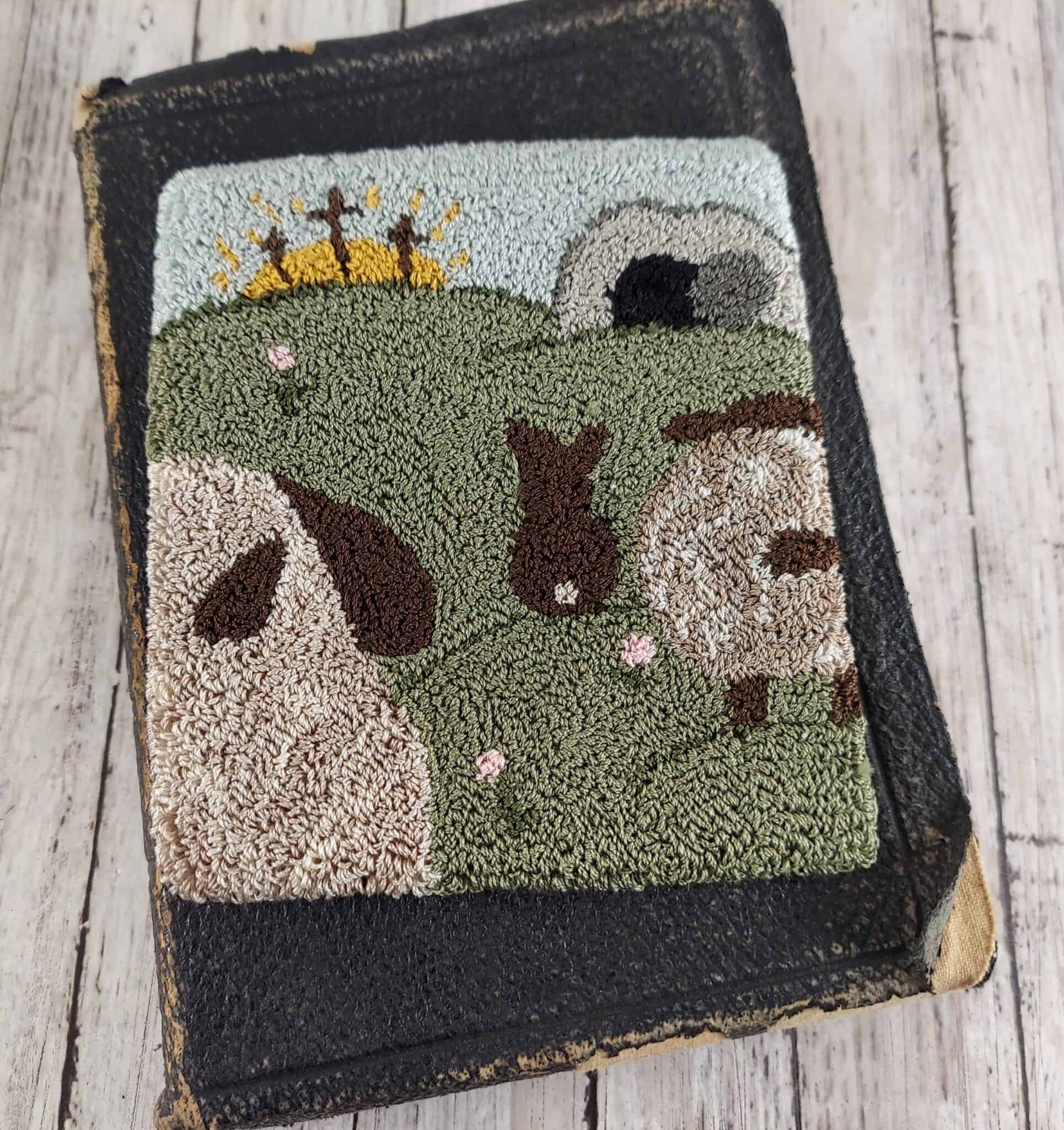 Easter Punch Needle Pattern - DoodleDog Designs Primitives