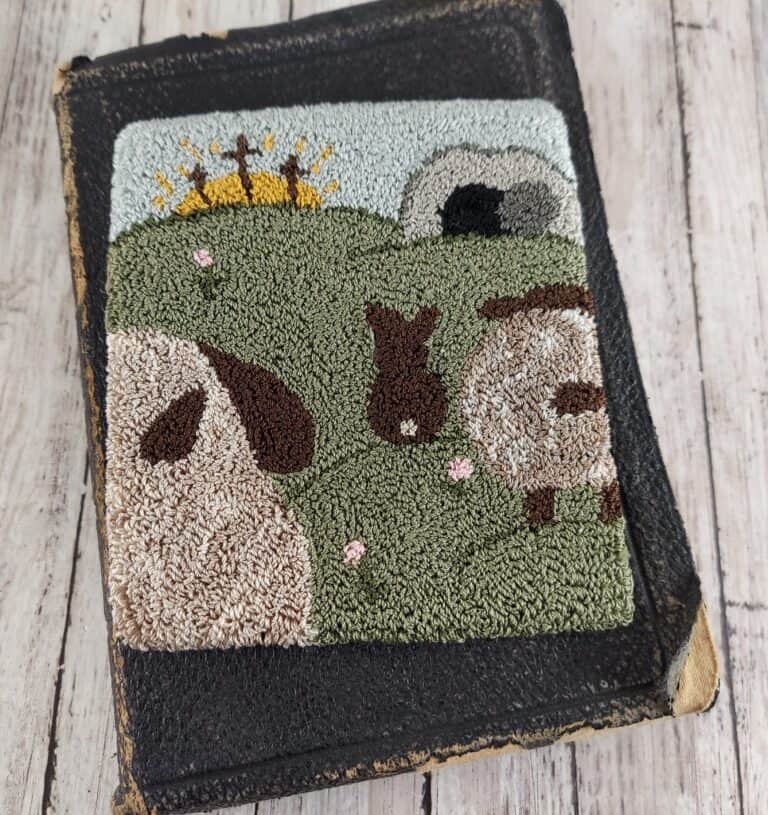 Easter Punch Needle Pattern - DoodleDog Designs Primitives