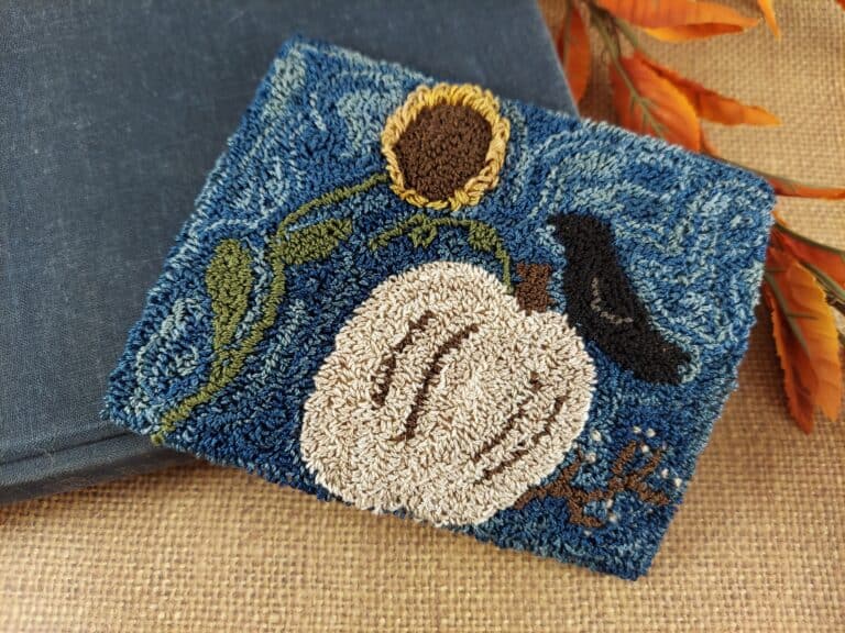 Primitive Fall Punch Needle Pattern - DoodleDog Designs Primitives