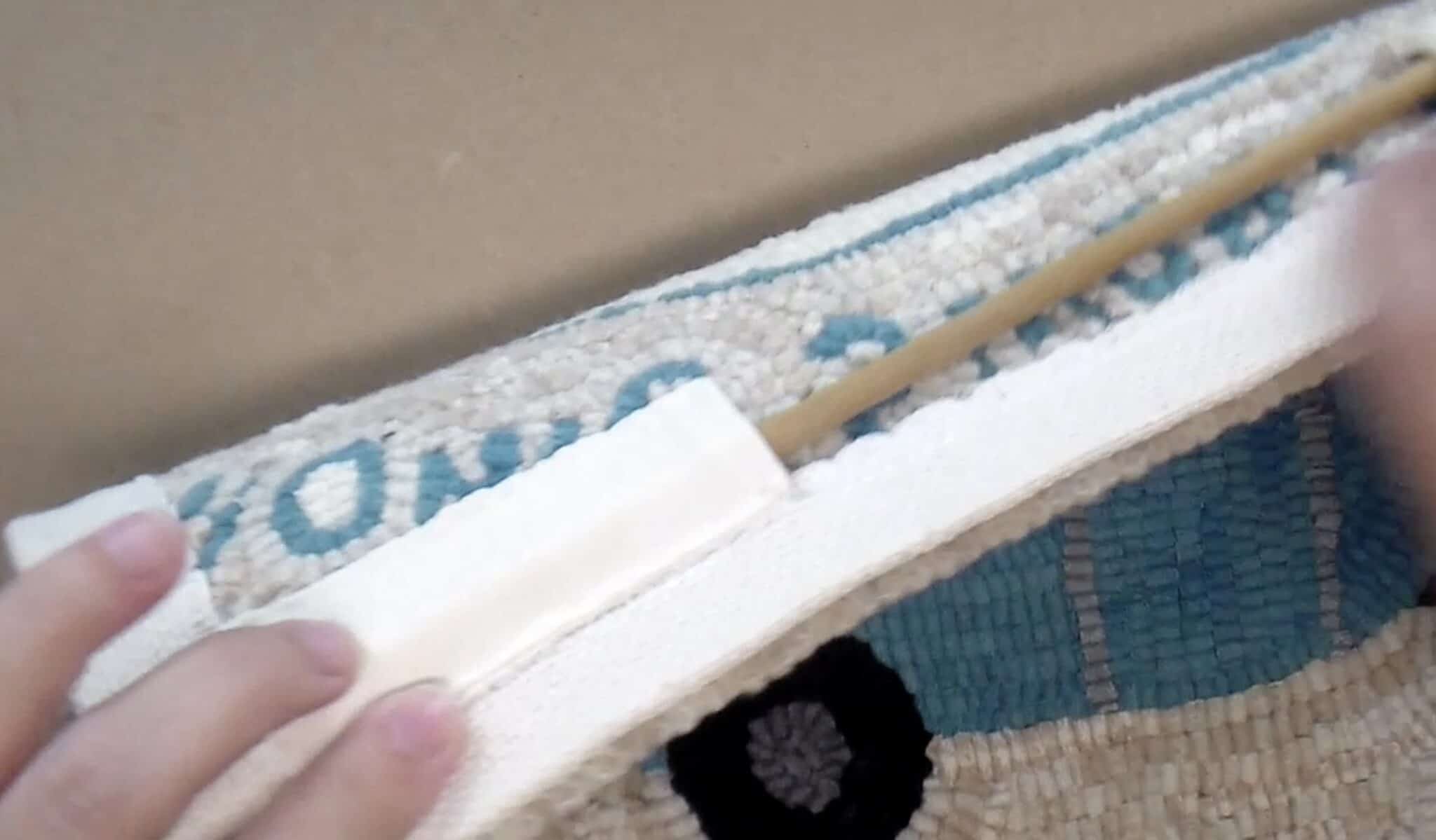 How to Create a Hooked Rug Wall Hanging that isn't DRooPY