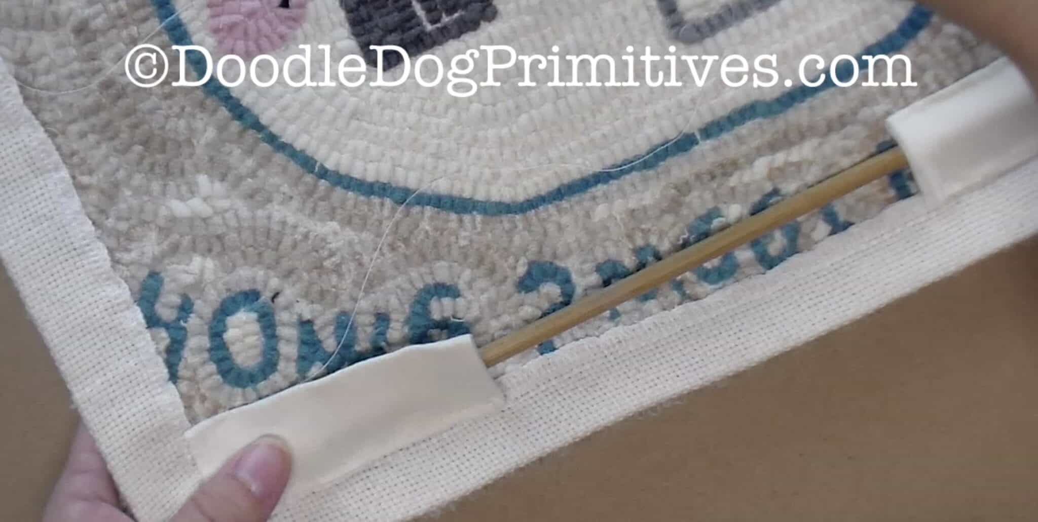 How to Create a Hooked Rug Wall Hanging that isn't DRooPY