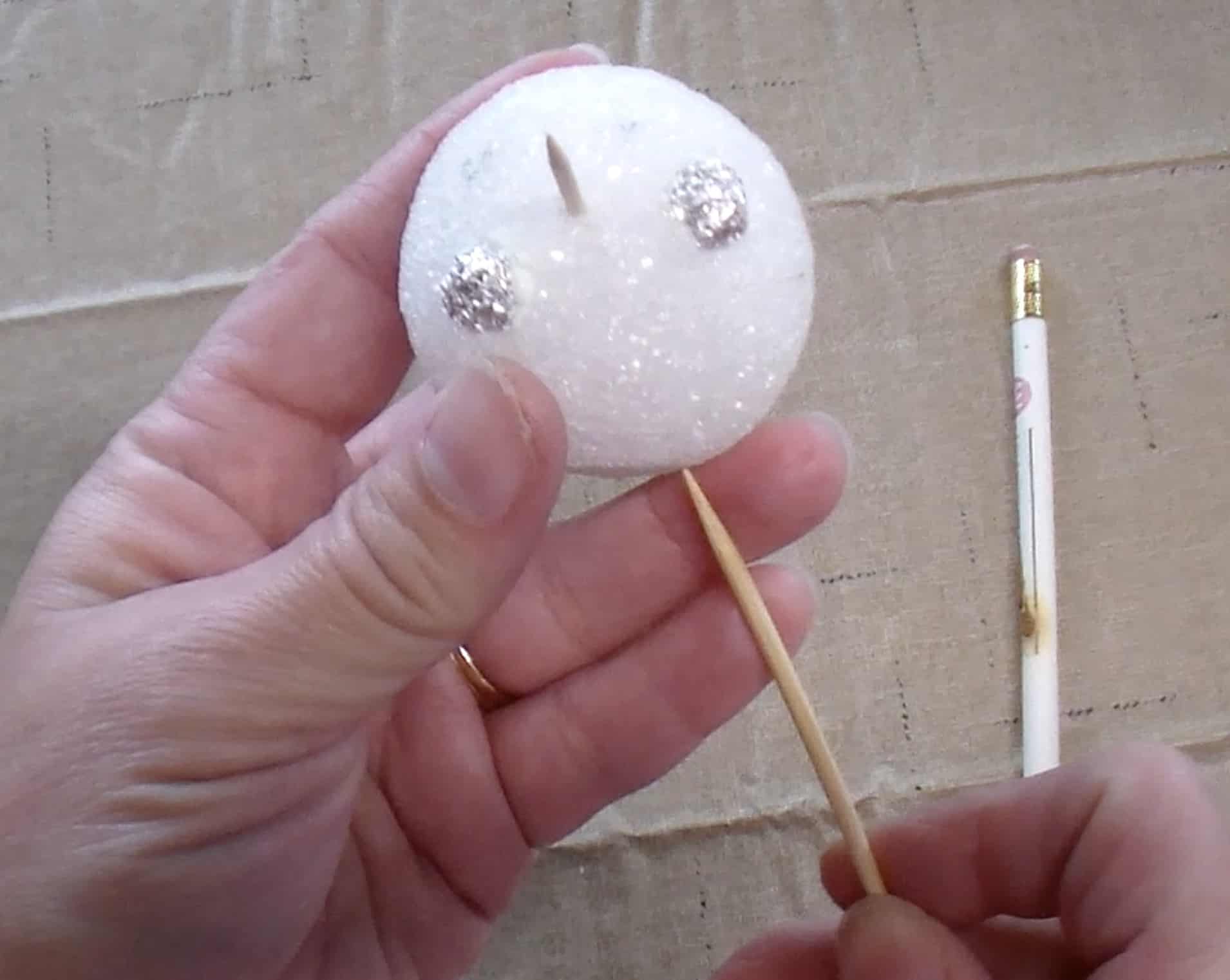 Snowman Pick Tutorial - DoodleDog Designs Primitives