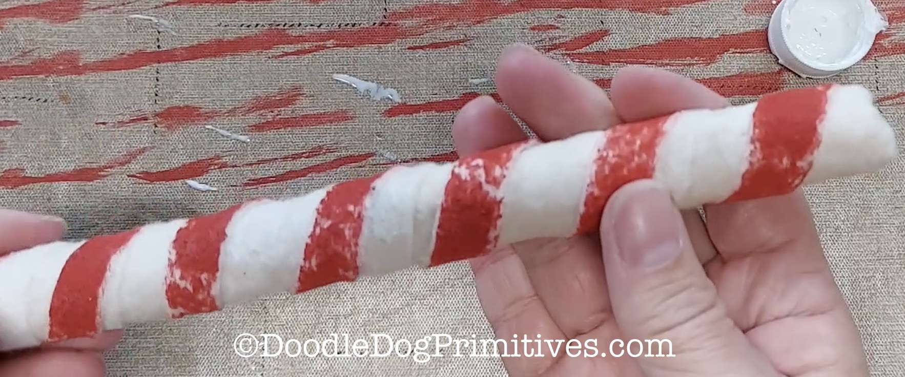 Primitive Peppermint Sticks Tutorial - DoodleDog Designs Primitives