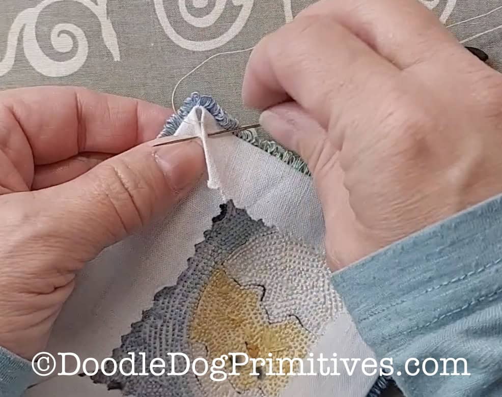 Punch Needle Embroidery Finish: Hanging Pillow - DoodleDog Designs ...