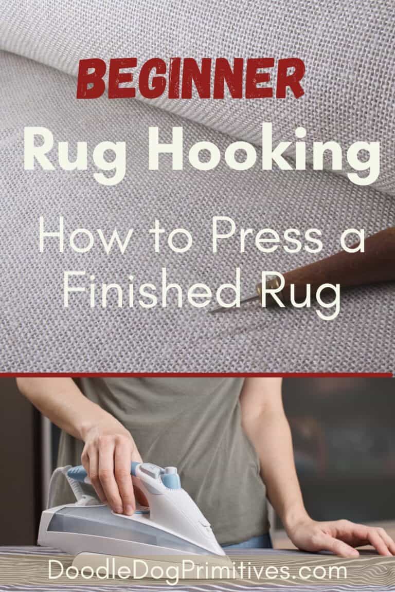 Beginner Rug Hooking - How to Press a Finished Hooked Rug - DDP