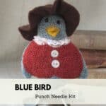 Blue Bird Punch Needle Make-do Kits - DoodleDog Designs Primitives