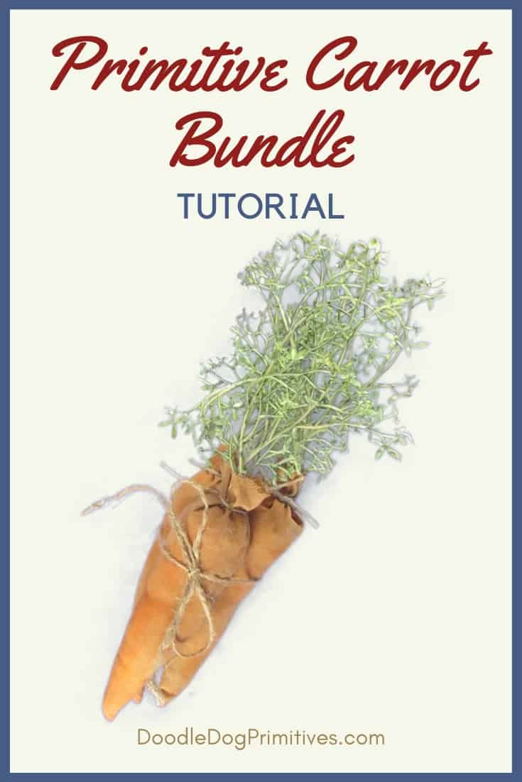 Primitive Carrots Tutorial - DoodleDog Designs Primitives