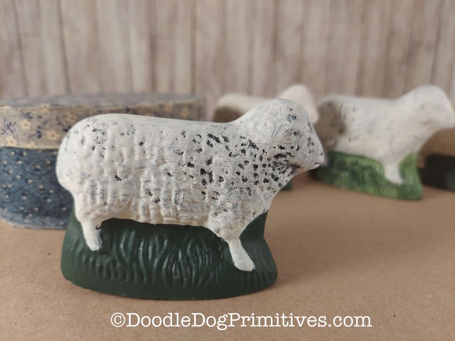 DIY Chalkware Sheep - DoodleDog Designs Primitives