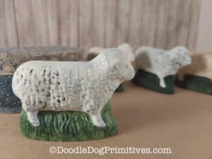 DIY Chalkware Sheep - DoodleDog Designs Primitives