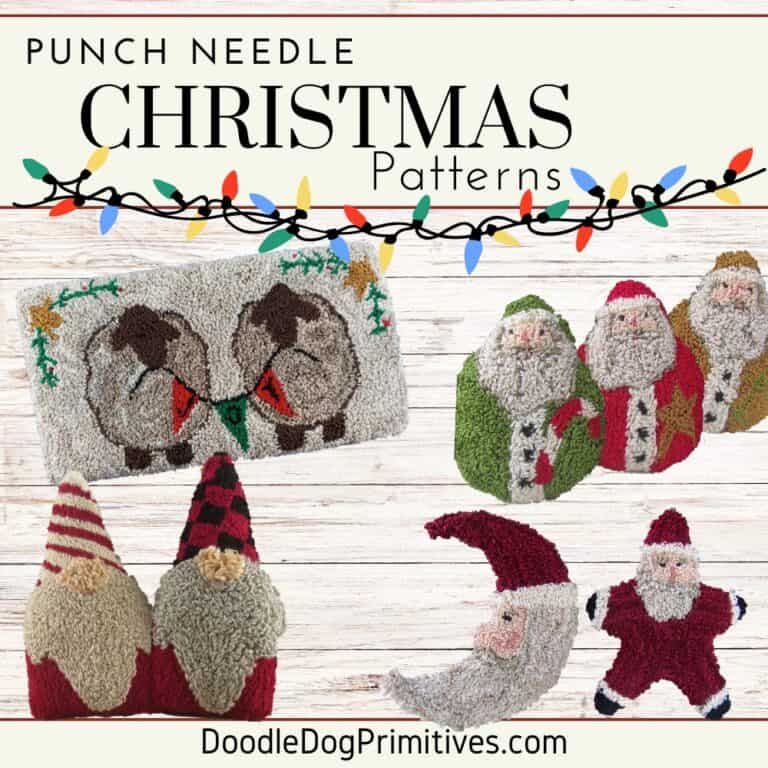 Punch Needle Patterns - DoodleDog Designs Primitives