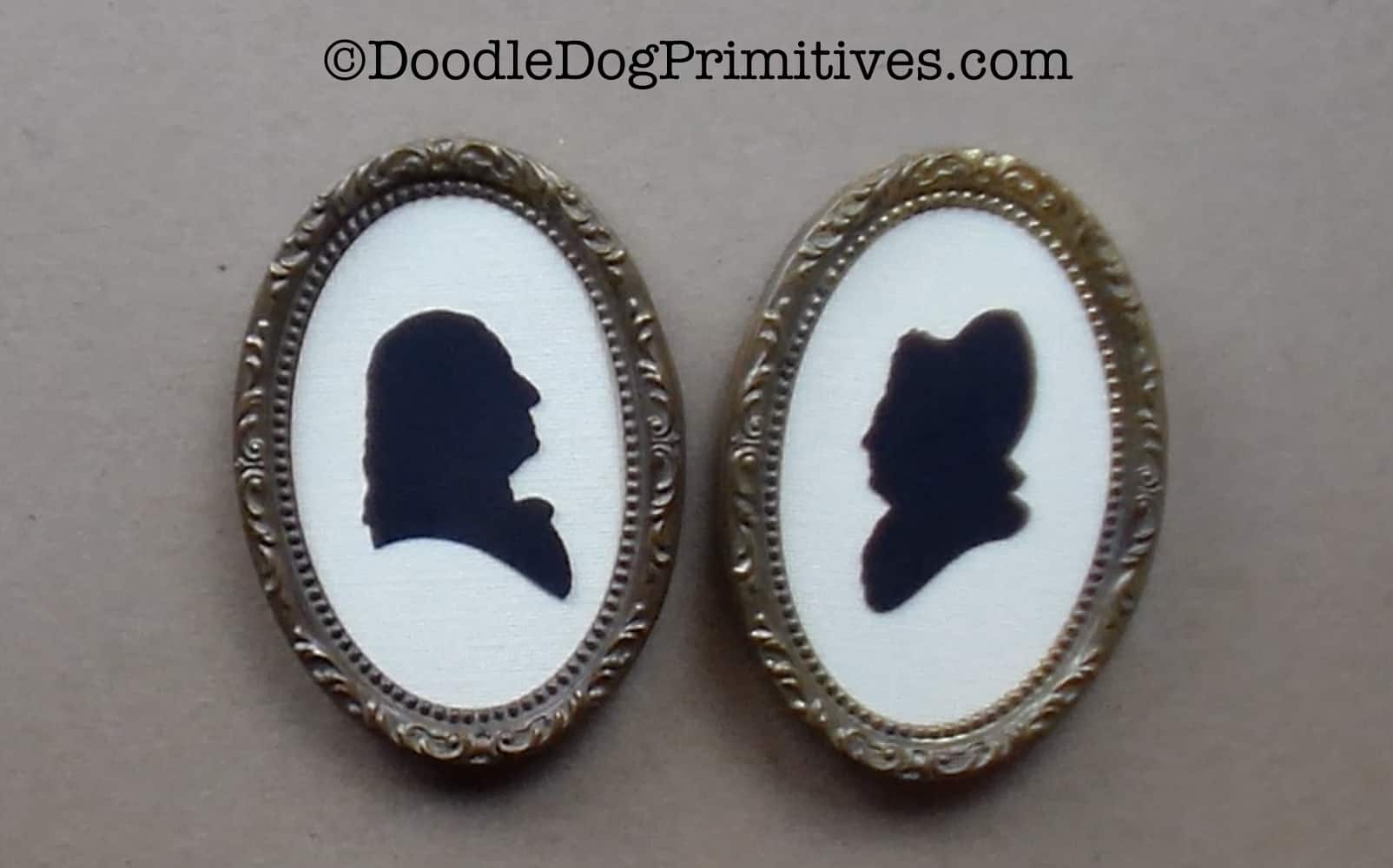 Colonial Silhouette Portraits Tutorial - DoodleDog Designs Primitives