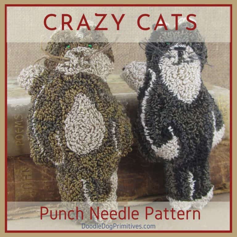 Punch Needle Patterns - DoodleDog Designs Primitives