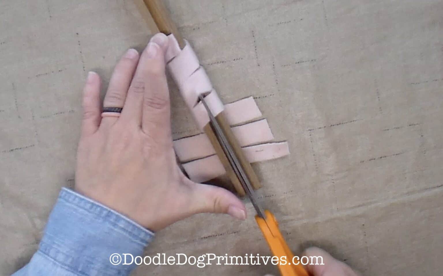 Make & Use a Proddy Stick for Rug Hooking - DoodleDog Primitives