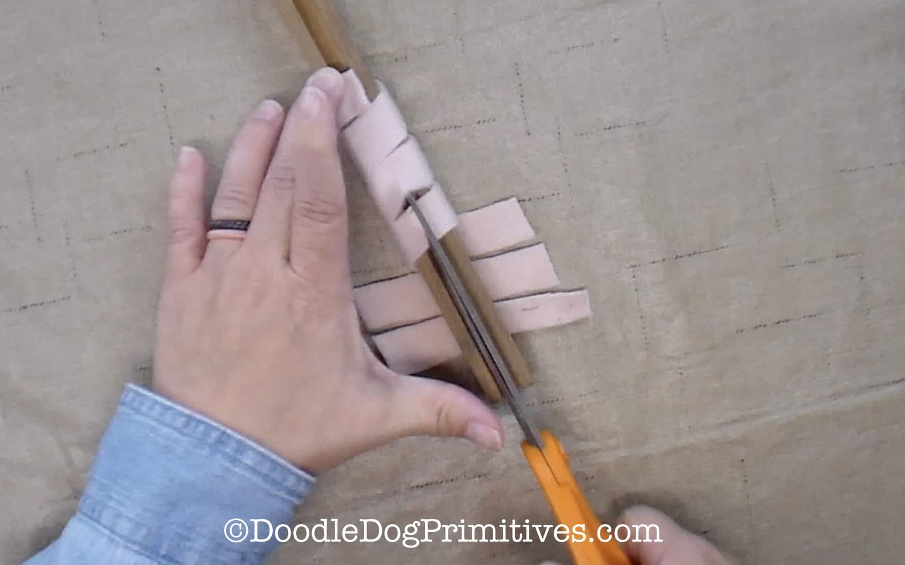 Make & Use a Proddy Stick for Rug Hooking - DoodleDog Primitives