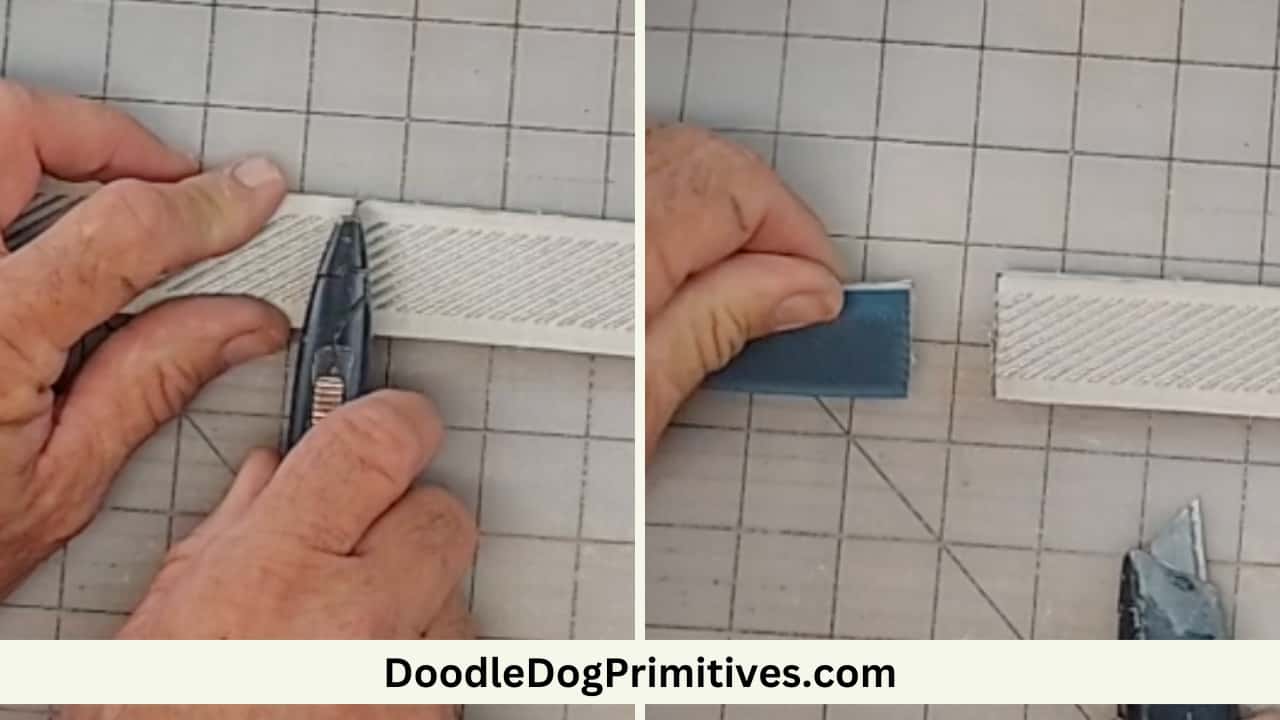 Cutting & Attaching Gripper Strips - DoodleDog Designs Primitives