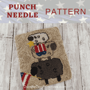 Punch Needle Patterns - DoodleDog Designs Primitives