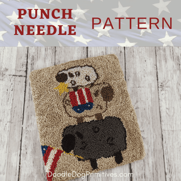 Punch Needle Patterns - DoodleDog Designs Primitives