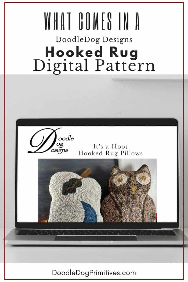 What's in a Digital Rug Hooking Pattern? - DoodleDog Designs Primitives