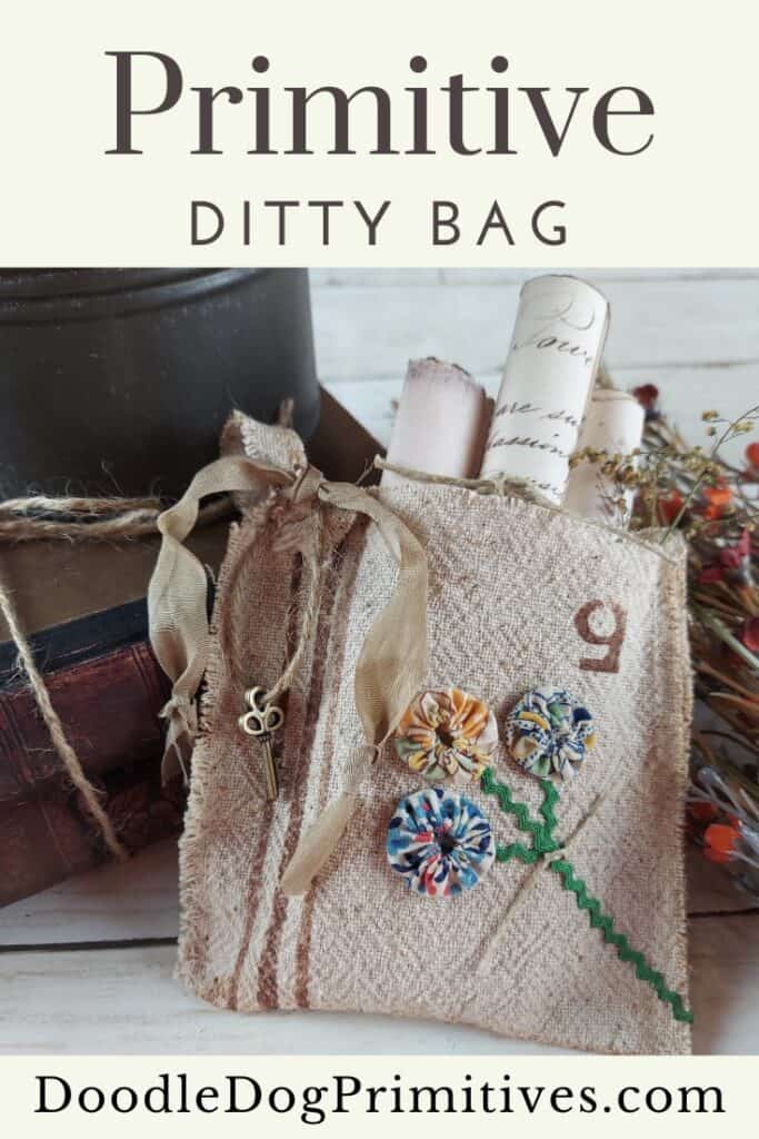 Primitive Summer Ditty Bag - DoodleDog Designs Primitives