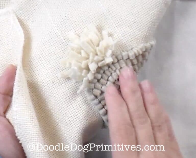Beginner Rug Hooking - How to Press a Finished Hooked Rug - DDP