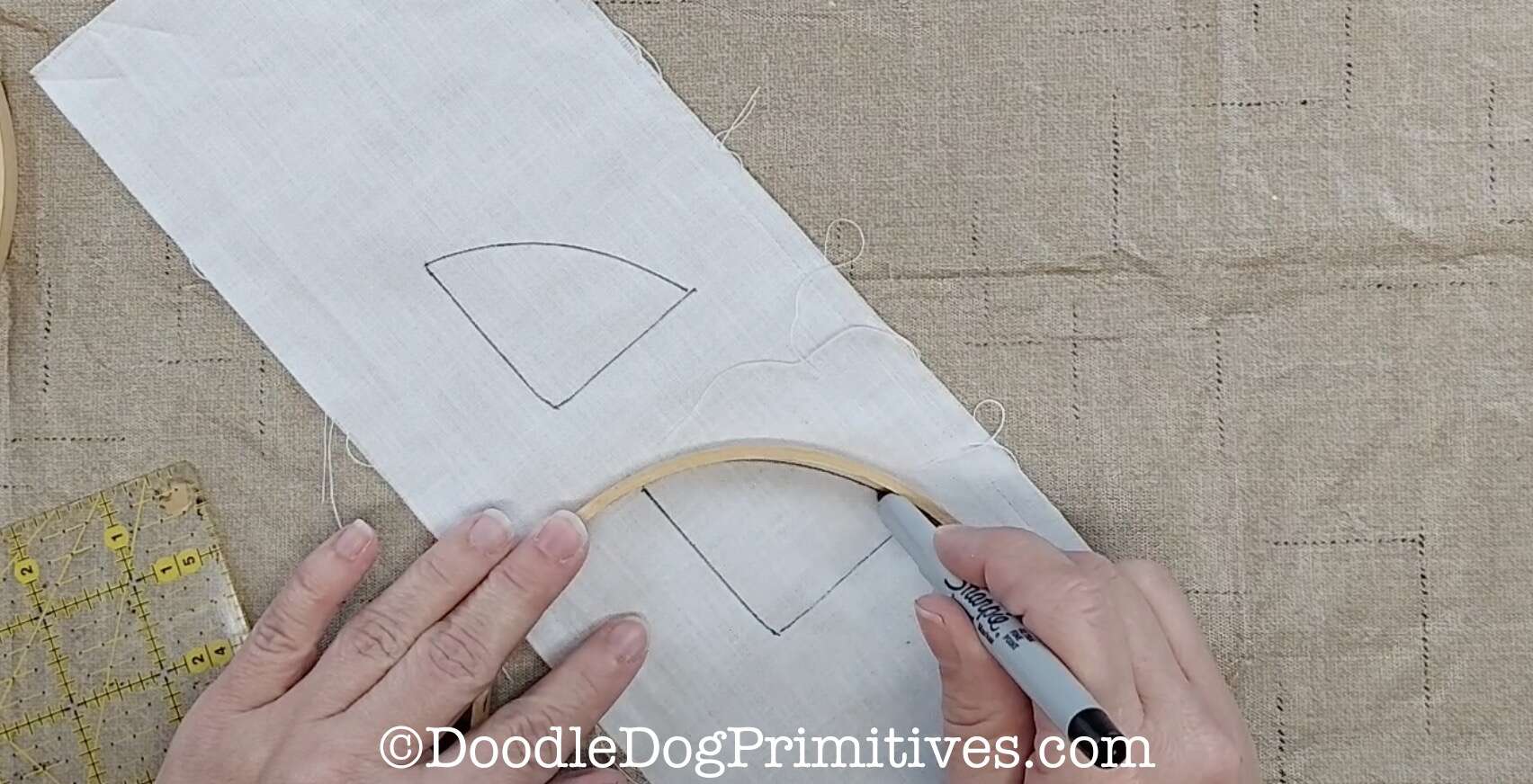 Punch Needle Strawberries Tutorial - DoodleDog Designs Primitives