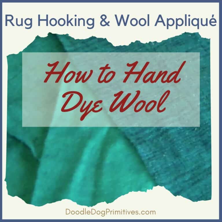 DIY: How to Hand Dye Wool - DoodleDog Designs Primitives
