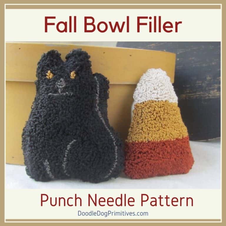 Fall Punch Needle Pattern Roundup - DoodleDog Designs Primitives