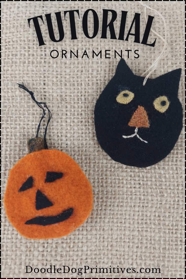 Fall Ornaments Tutorial - DoodleDog Designs Primitives