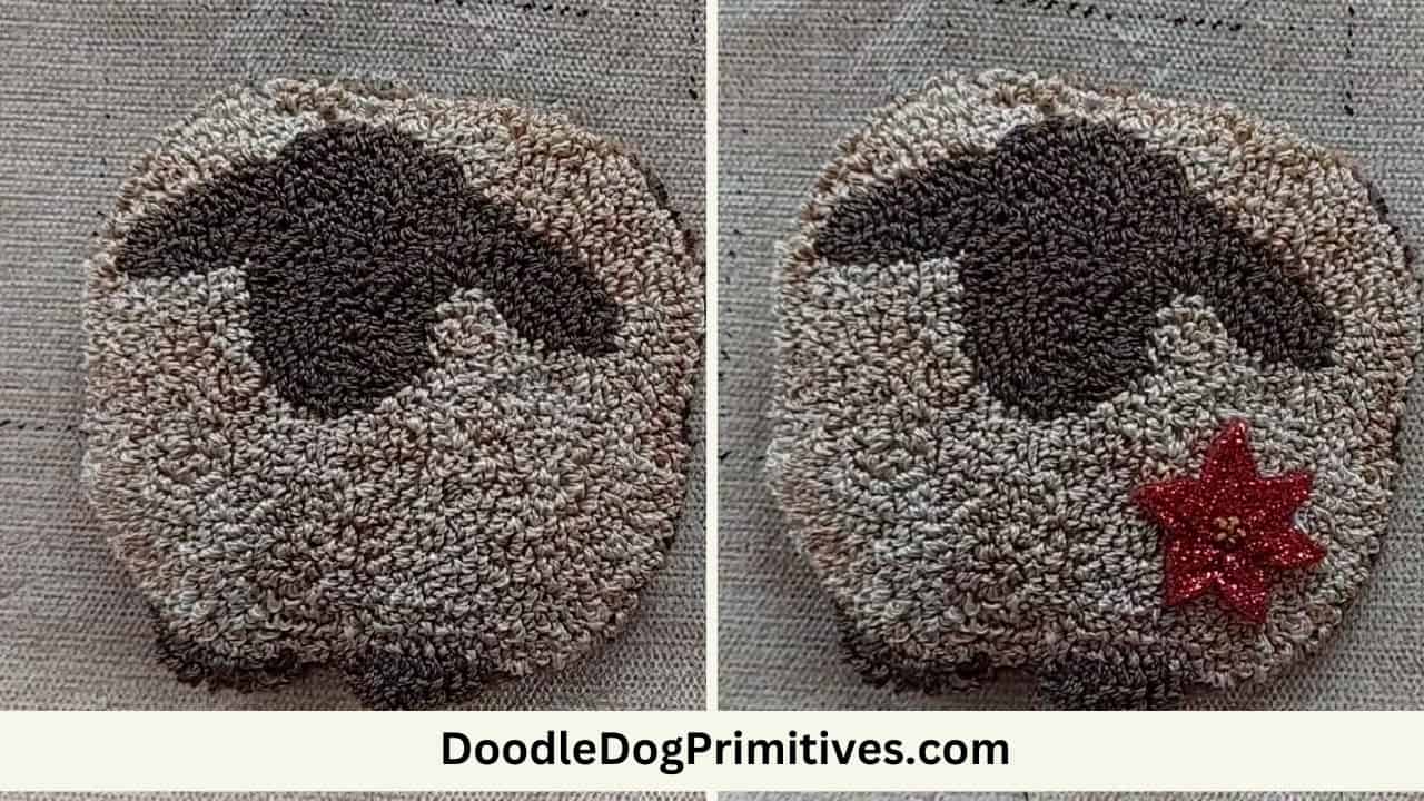 Sheep Pin Punch Needle Tutorial - DoodleDog Designs Primitives