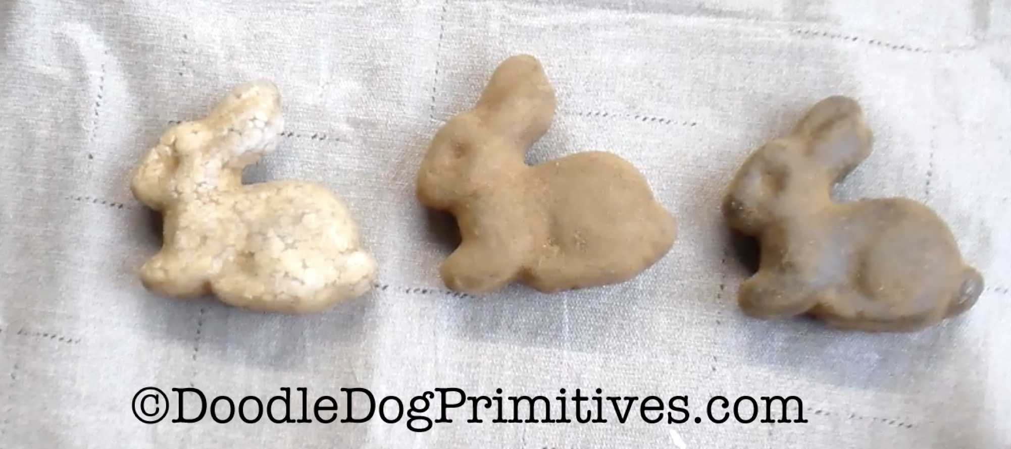 Primitive Wax Bunnies Tutorial - DoodleDog Designs Primitives