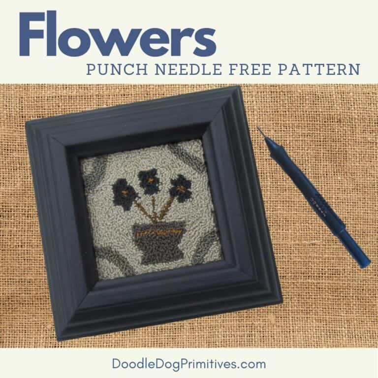 Free Punch Needle & Rug Hooking Patterns - DoodleDog Primitives