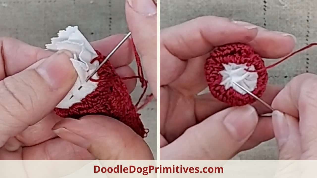 Punch Needle Strawberries Tutorial - DoodleDog Designs Primitives