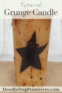 Primitive Star Candle Tutorial - DoodleDog Designs Primitives