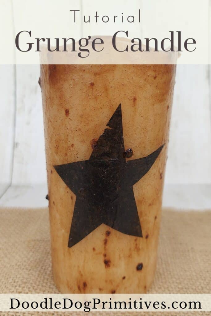 Primitive Star Candle Tutorial - DoodleDog Designs Primitives