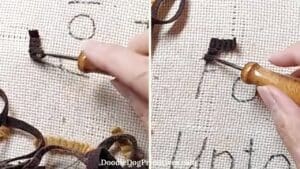 Rug Hooking 101: Hooking Letters - DoodleDog Designs Primitives