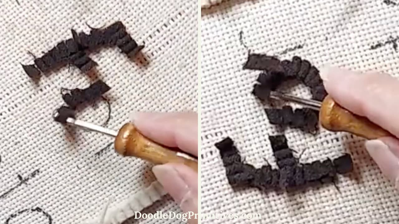 Rug Hooking 101: Hooking Letters - DoodleDog Designs Primitives