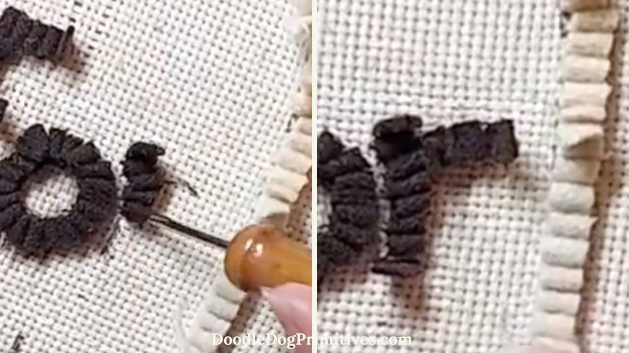 Rug Hooking 101: Hooking Letters - DoodleDog Designs Primitives