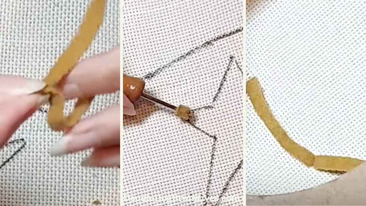 Rug Hooking the Points on a Star - DoodleDog Designs Primitives