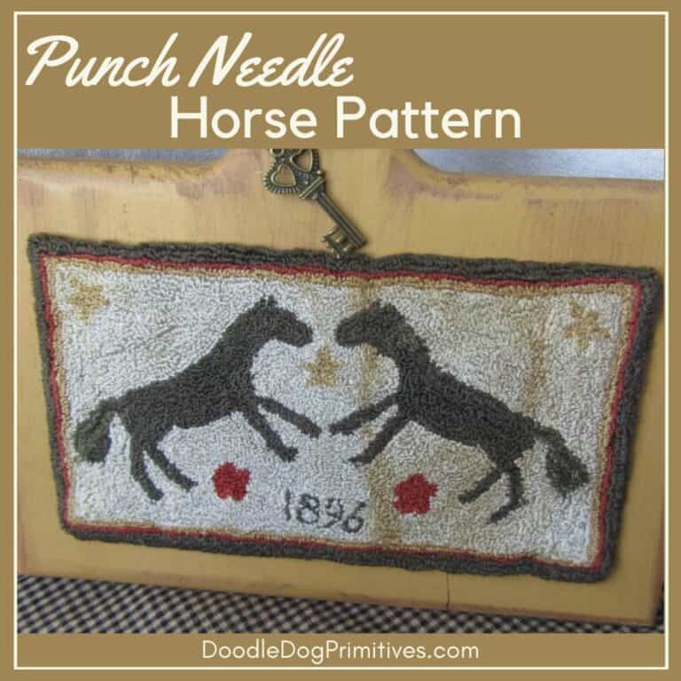 Free Punch Needle & Rug Hooking Patterns - DoodleDog Primitives