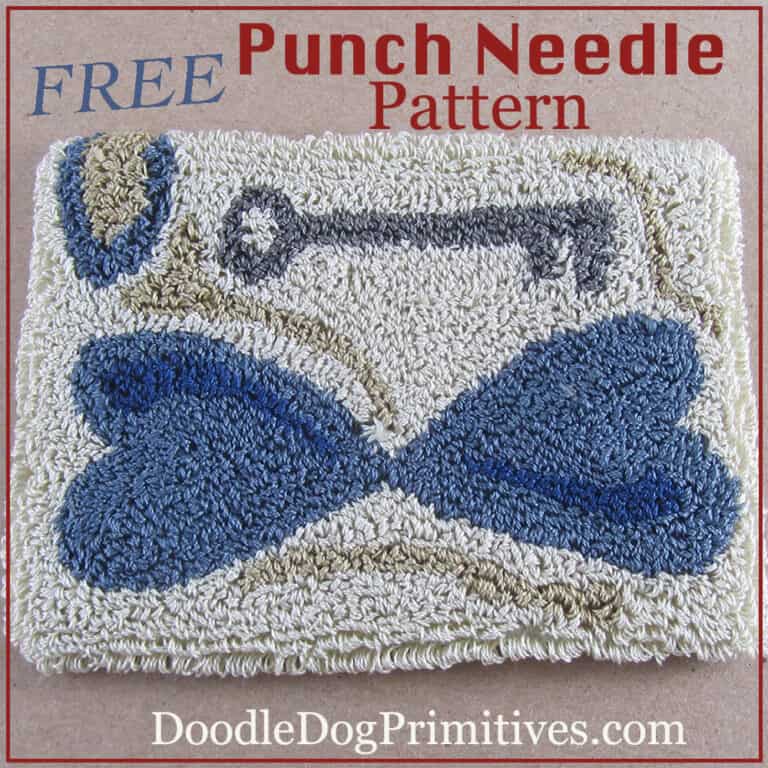 Free Punch Needle & Rug Hooking Patterns - DoodleDog Primitives