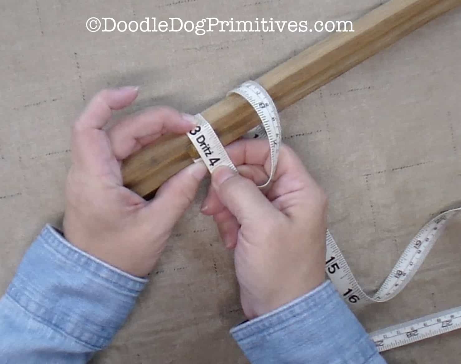 Make & Use a Proddy Stick for Rug Hooking - DoodleDog Primitives