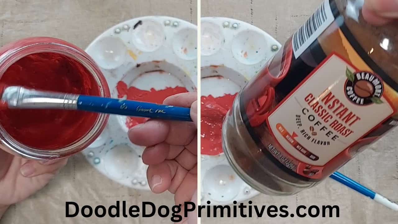Primitive Strawberry Jam Jar - DoodleDog Designs Primitives