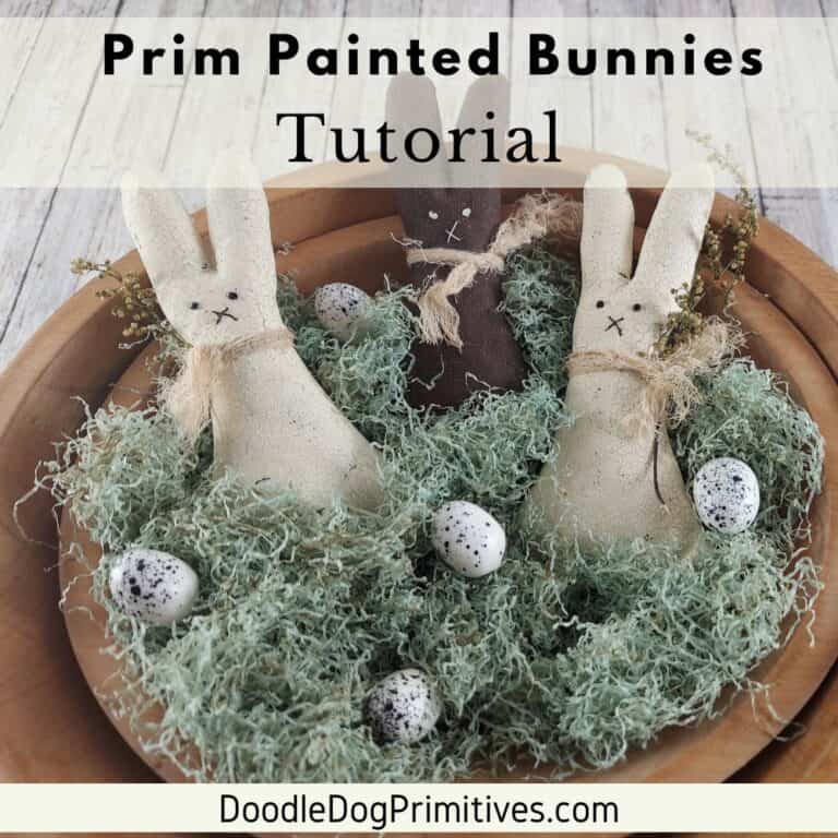 Primitive Crafts Tutorials - DoodleDog Designs Primitives