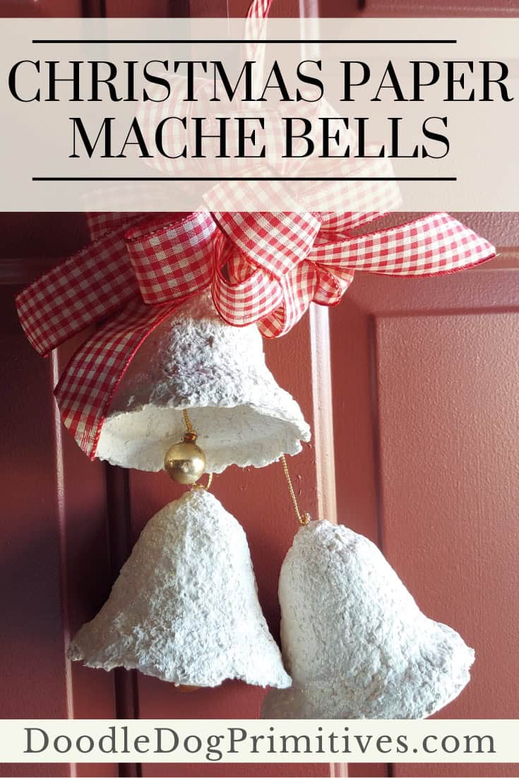 Vintage Christmas Decor: Paper Mache Bells - DoodleDog Designs Primitives