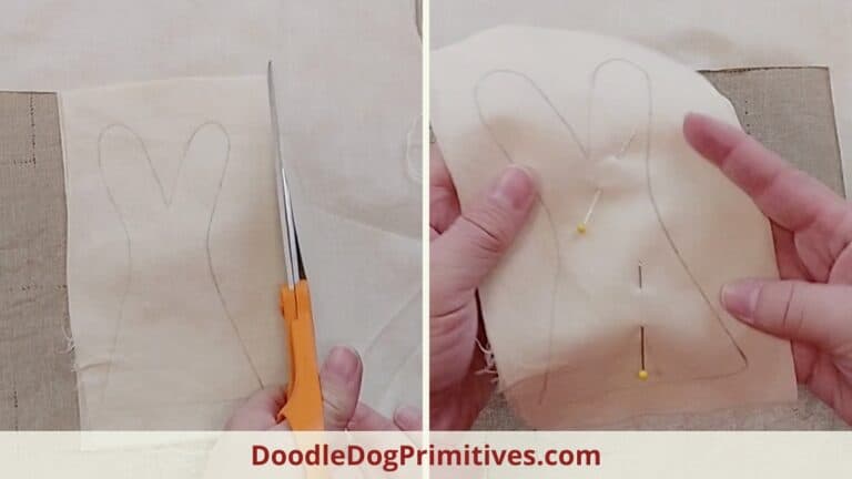 Primitive Painted Bunny Bowl Fillers Tutorial - DoodleDog Designs