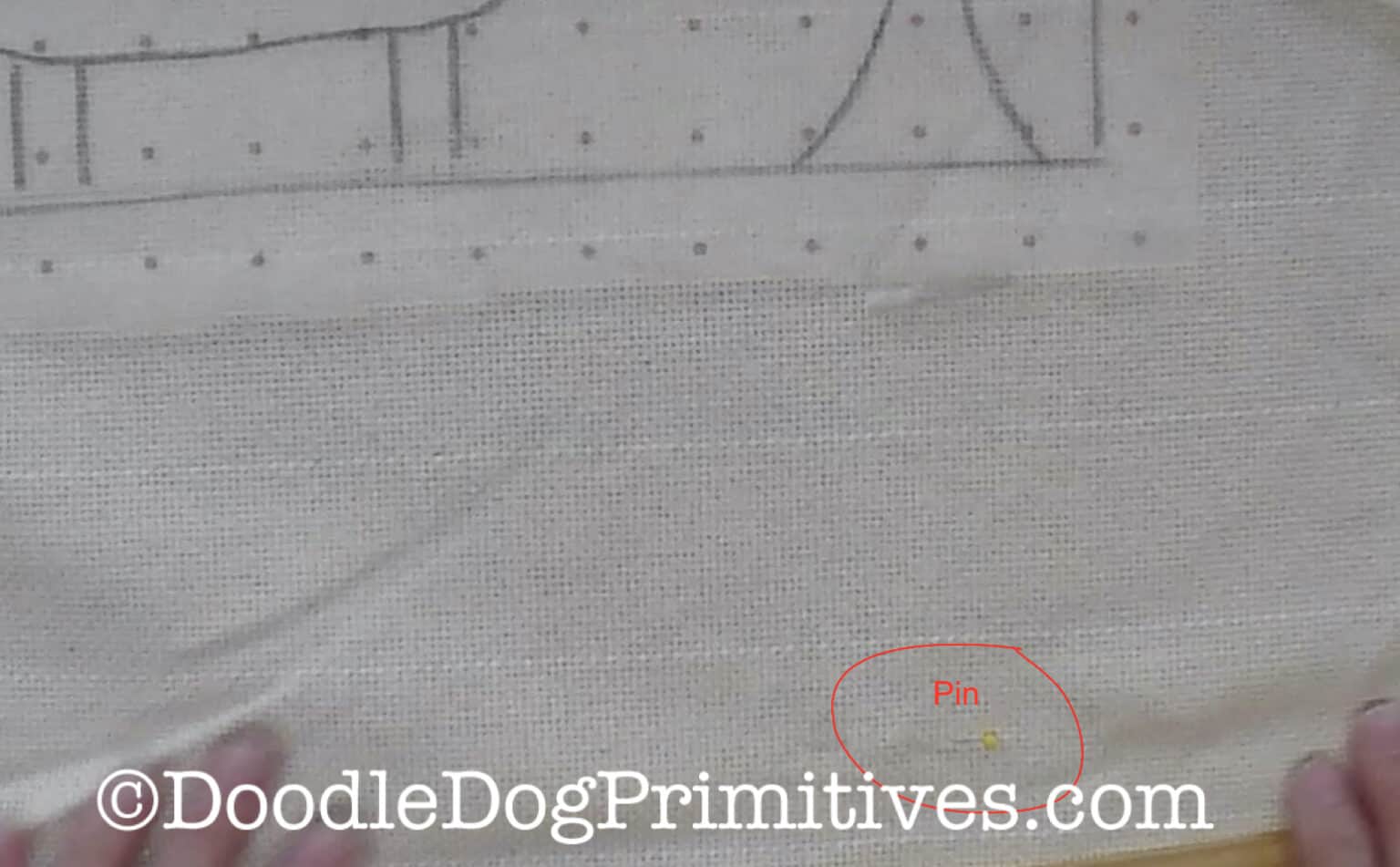 How to Prepare Monks Cloth - DoodleDog Designs Primitives