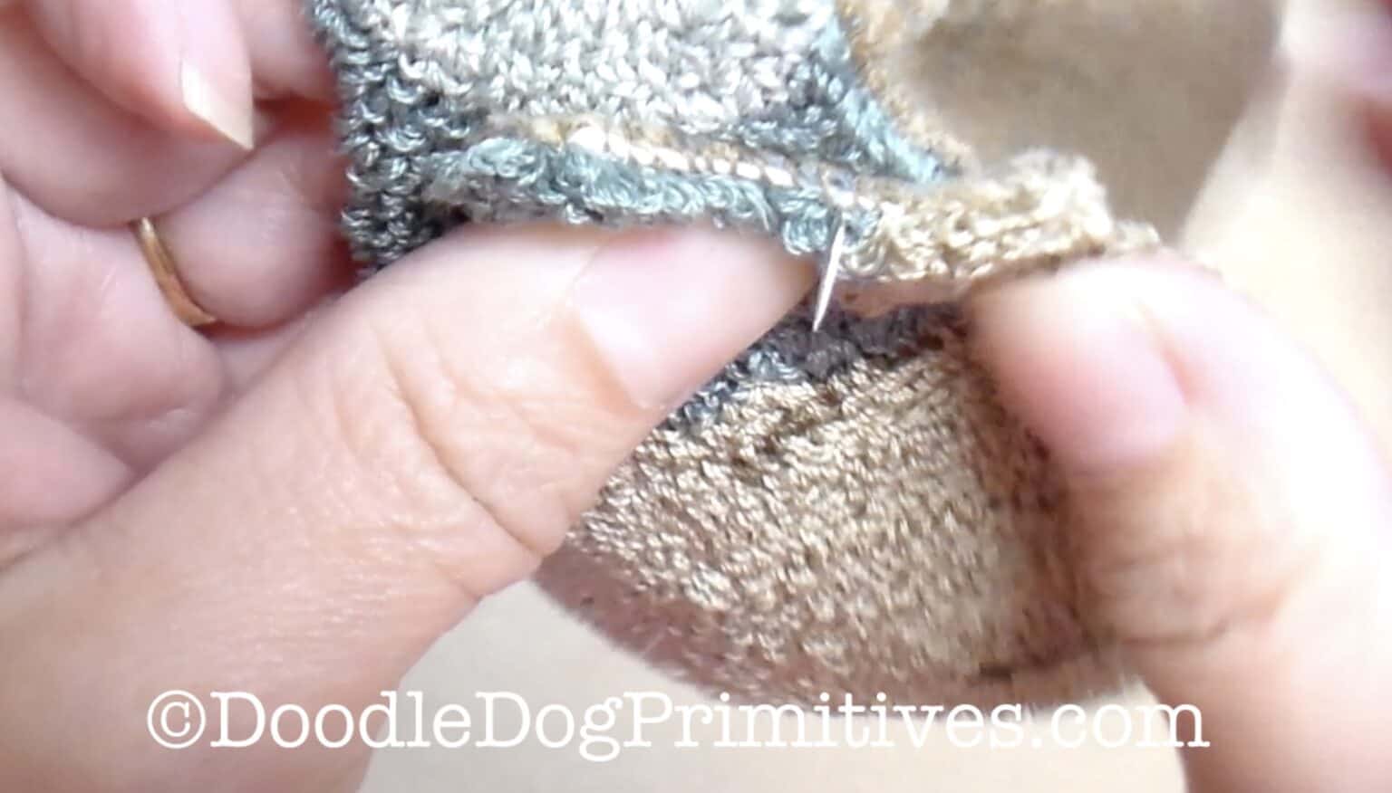 Adding 3D Arms to a Punch Needle Project - DoodleDog Designs