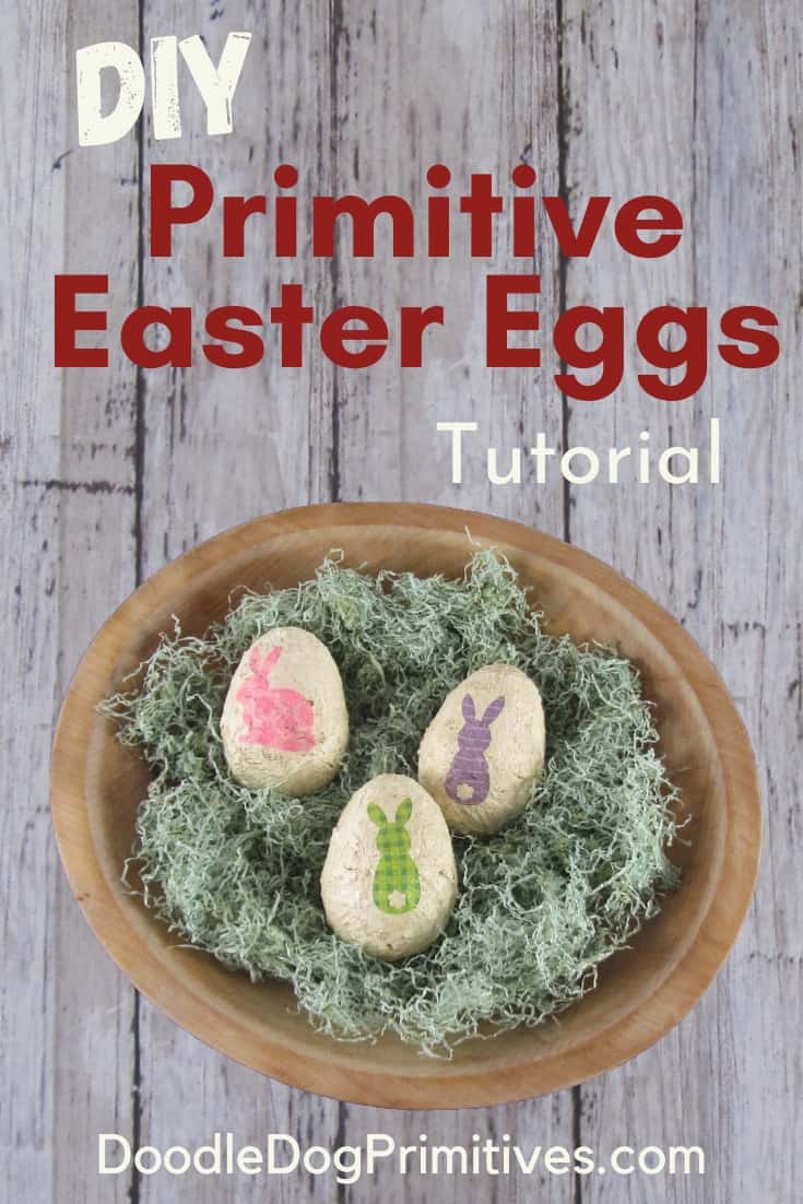Primitive Easter Eggs Tutorial - DoodleDog Designs Primitives